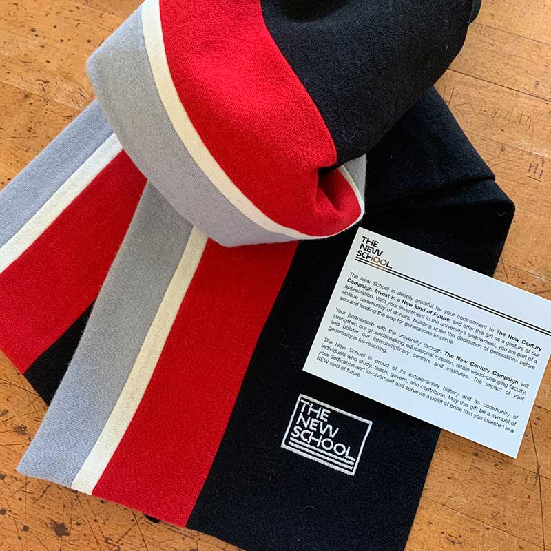 The New School Saxony Scarf | Harris Made
